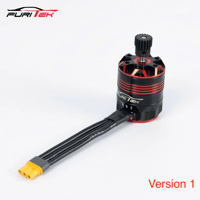 FURITEK BRUSHLESS SENSORED MOTOR IMPULSE 2835 1/8inch shaft w/Waterpro ...