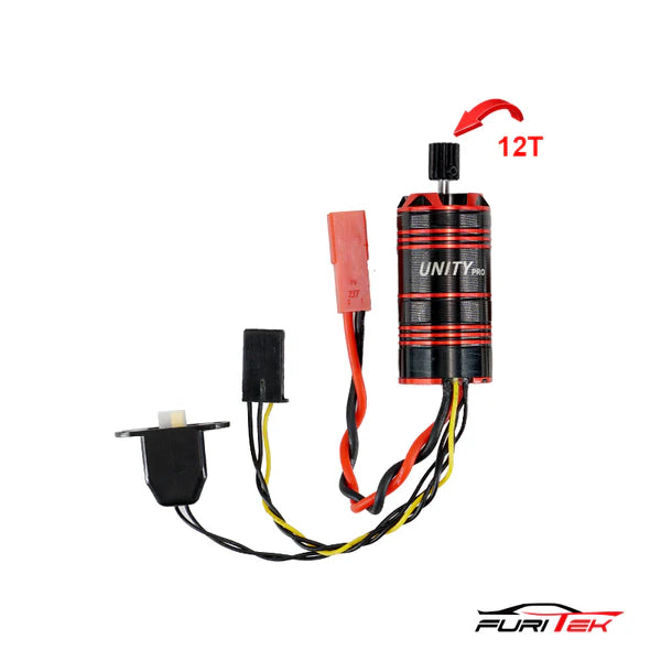 FURITEK UNITY PRO 3500kv 2-in-1 Micro FOC Brushless System for REDCAT ...