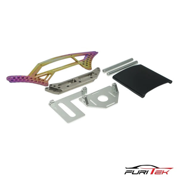 FURITEK BETTLE TITANIUM (RAINBOW) COMP CHASSIS FOR AXIAL UTB18 ...