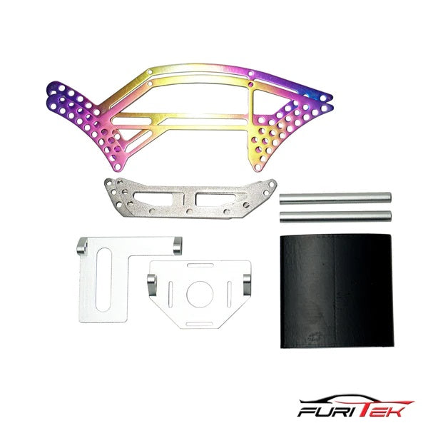 FURITEK BETTLE TITANIUM (RAINBOW) COMP CHASSIS FOR AXIAL UTB18 ...