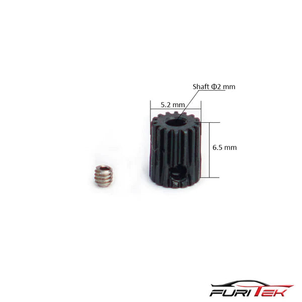 FURITEK 16T HIGH QUALITY STEEL PINION FOR MINI KOMODO AND MINI ROCKET ...