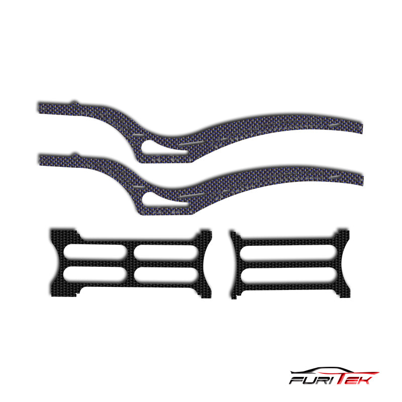 FURITEK SCYTHE CF RAIL FRAME FOR SCX24 JEEP GLADIATOR - BLUE – Furitek USA